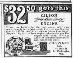 The Gilson SNOW BLOWER Shop, Gilson History